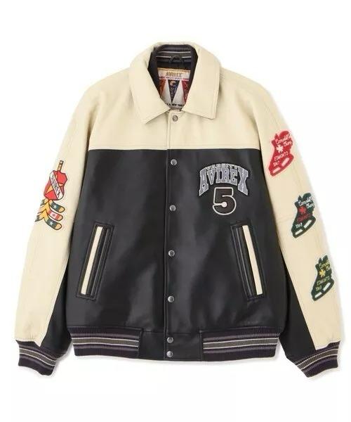 Avirex 5 Varsity Jacket - Hidden Style