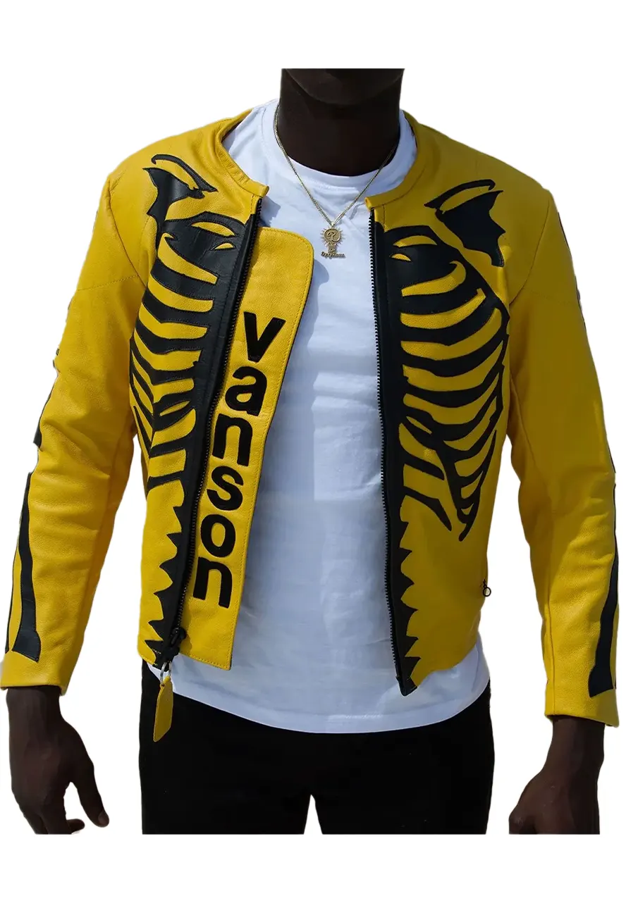 Vanson Skeleton Leather Jacket - Hidden Style